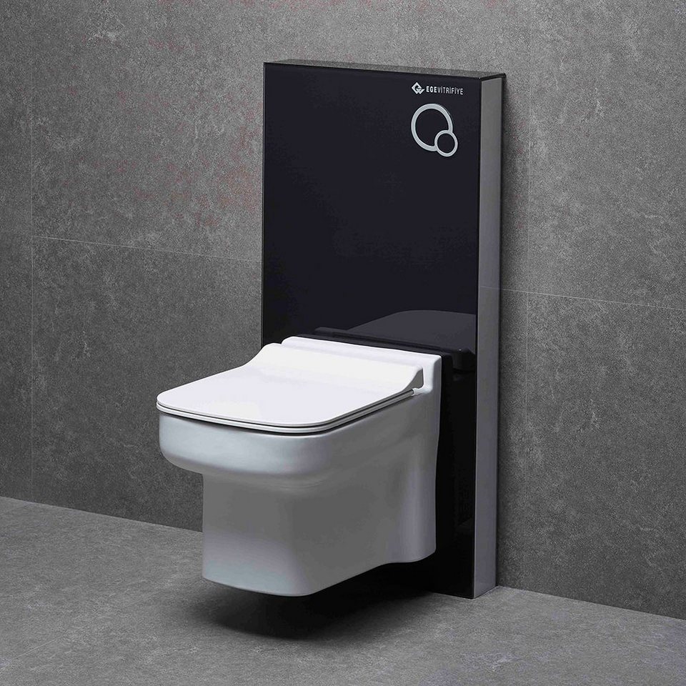 Belvit Vorwandelement Wc Bv Vr7002 Einzel 1 St Belvit Schwarzglas