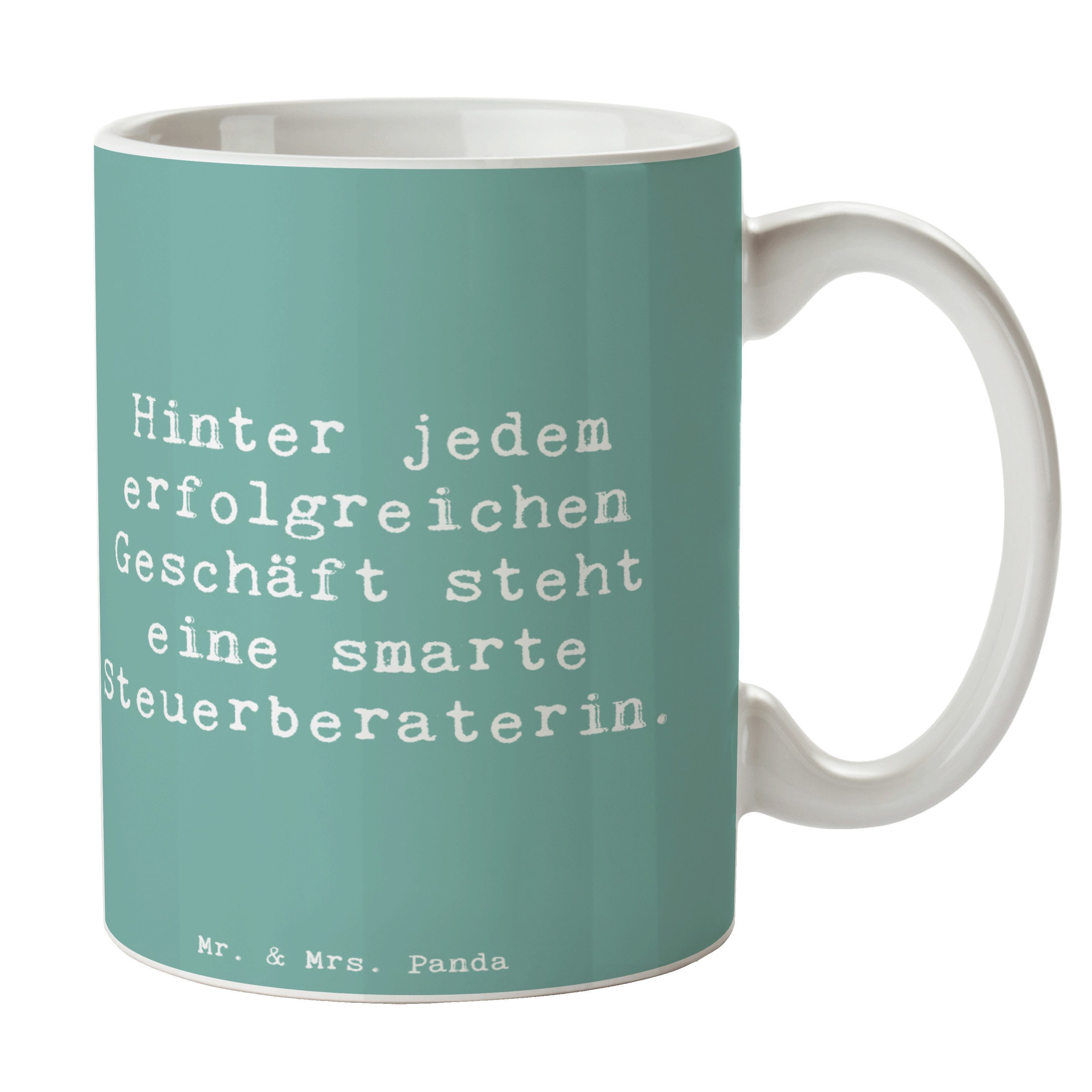Mr. & Mrs. Panda Tasse Hinter jedem erfolgreichen Geschäft steht eine smarte Steuerberaterin ...