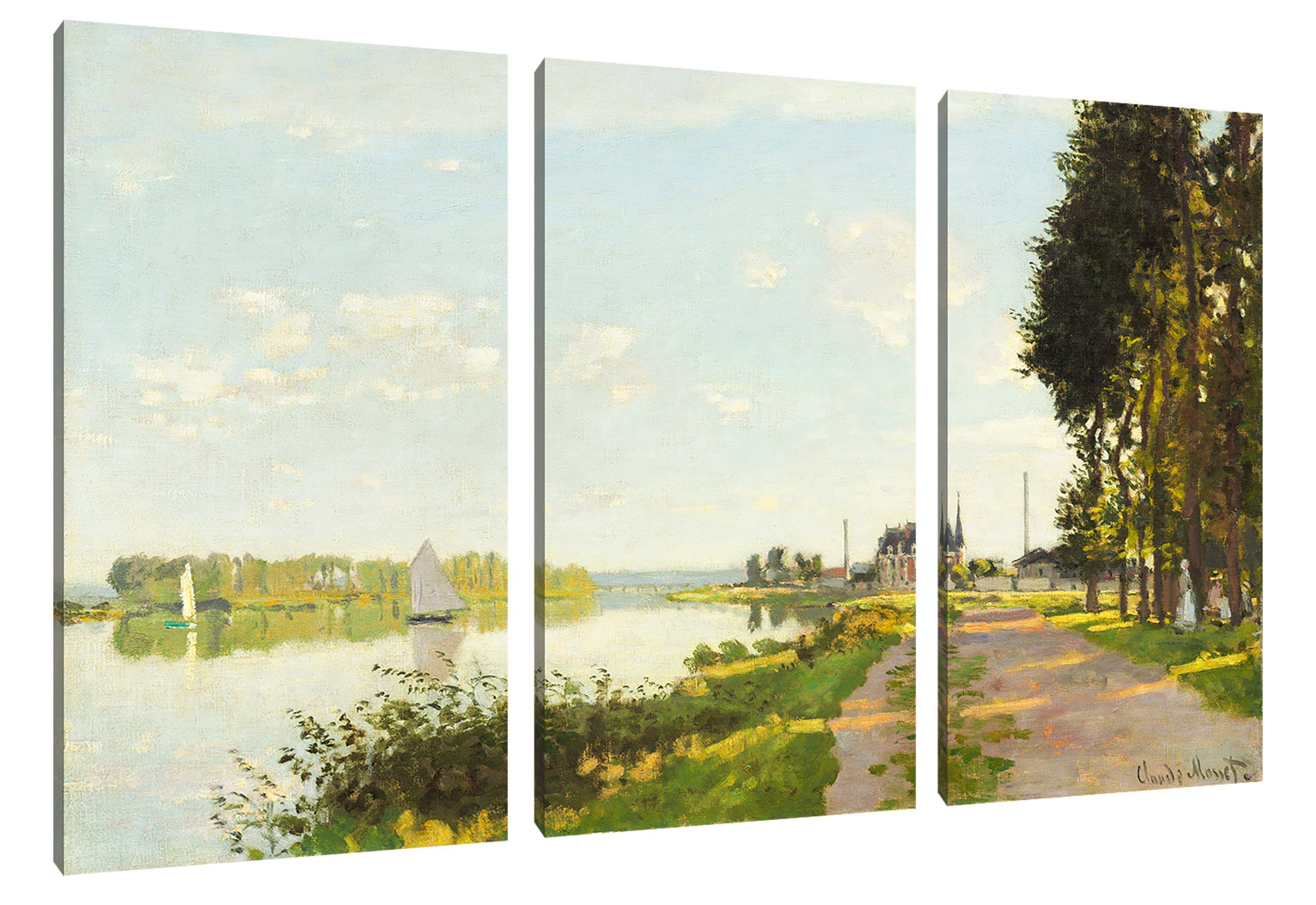 Pixxprint Leinwandbild Claude Monet Argenteuil Claude Monet