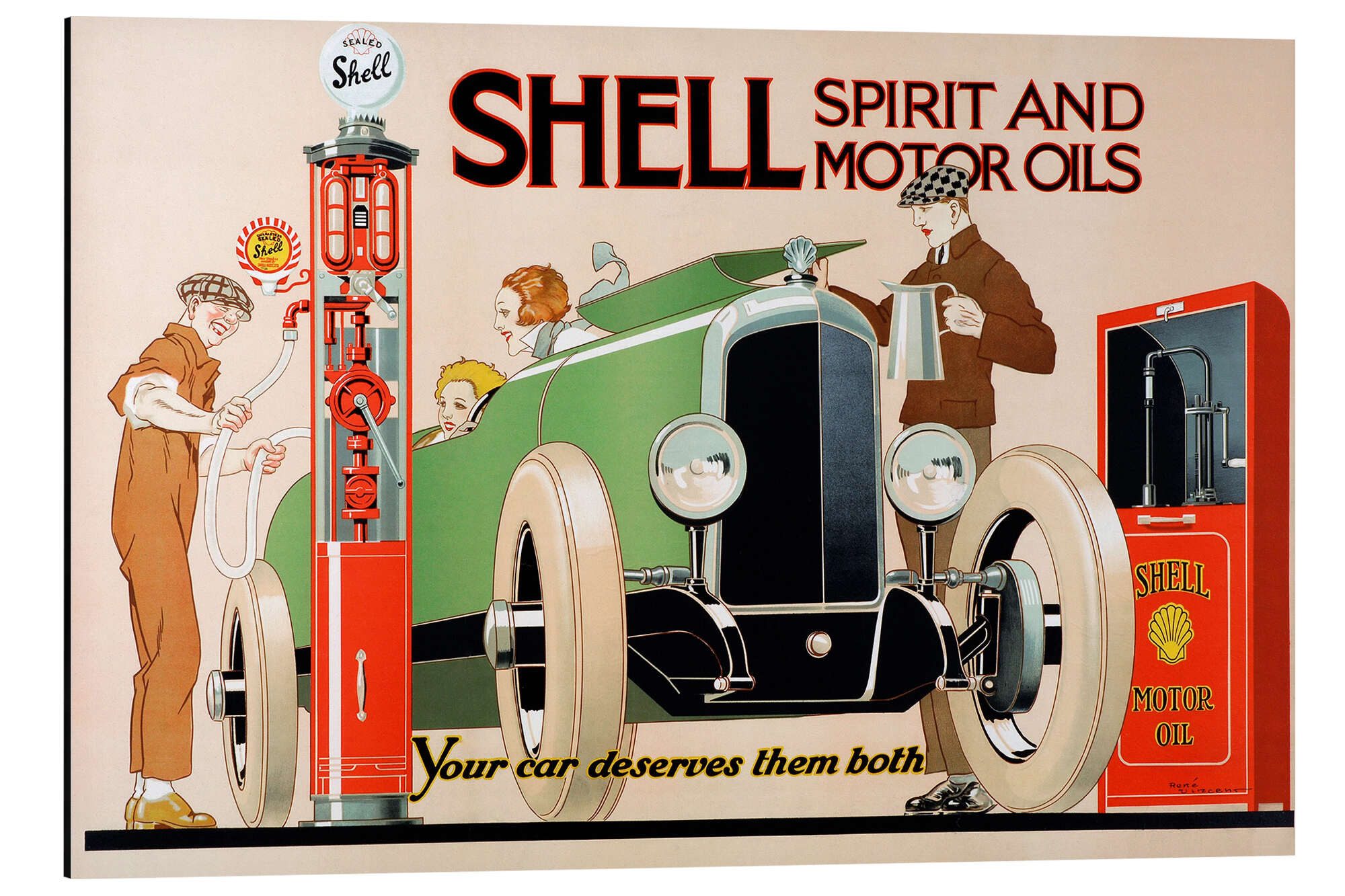 Posterlounge Alu Dibond Druck René Vincent Shell Spiritus Und