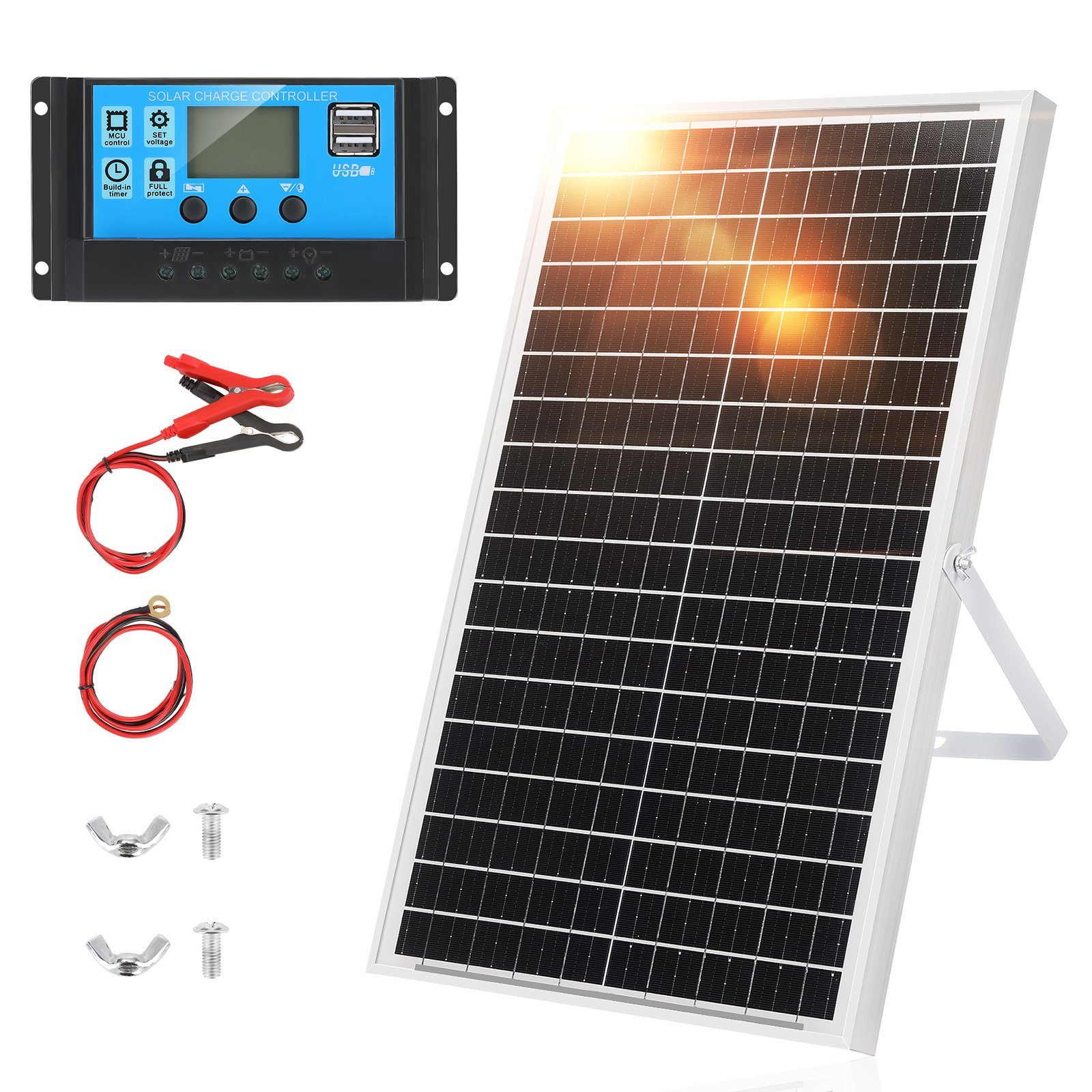 Kehot Solaranlage 30w 12v Solarmodul Solaranlage Balkonkraftwerk Set