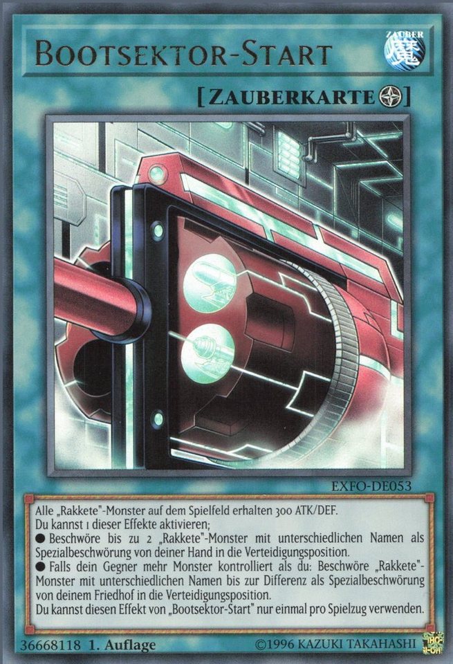 Recollectibles Sammelkarte Yugioh Karte Bootsektor Start Deutsch Yu Gi
