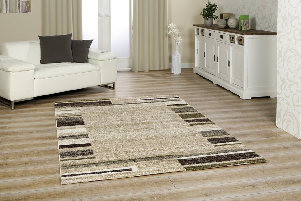 Peyer Syntex Designteppich 1 Teppich Amber 149 Bordüre Beige Grün 120