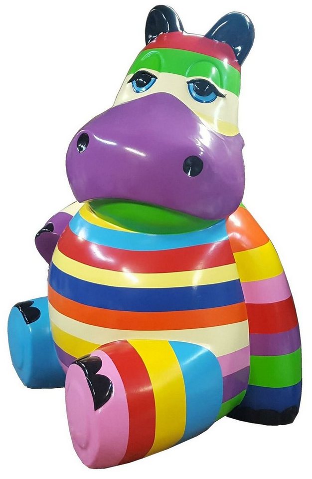 Jvmoebel Gartenfigur Figuren Echte Handarbeit Designer Loft Bunte