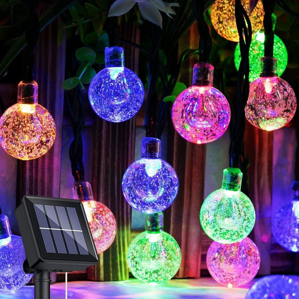 Oneid Led Streifen Solarstring Leuchten Im Freien 60 Led 11m