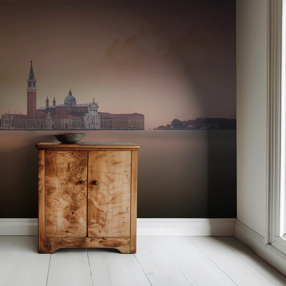 Papermoon Fototapete Selbstklebend, "Venice pink sunrise", Matt ...