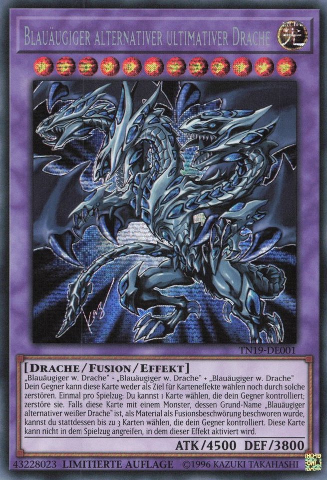 Recollectibles Sammelkarte Yugioh Karte Blauäugiger Alternativer