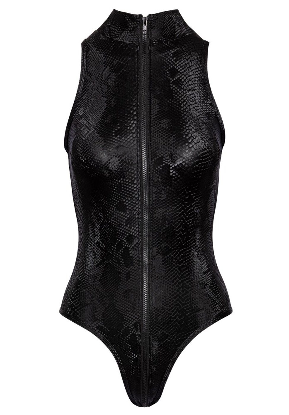 Cottelli Collection Body Schlangenhaut-Optik Body mit Reißverschluss ...
