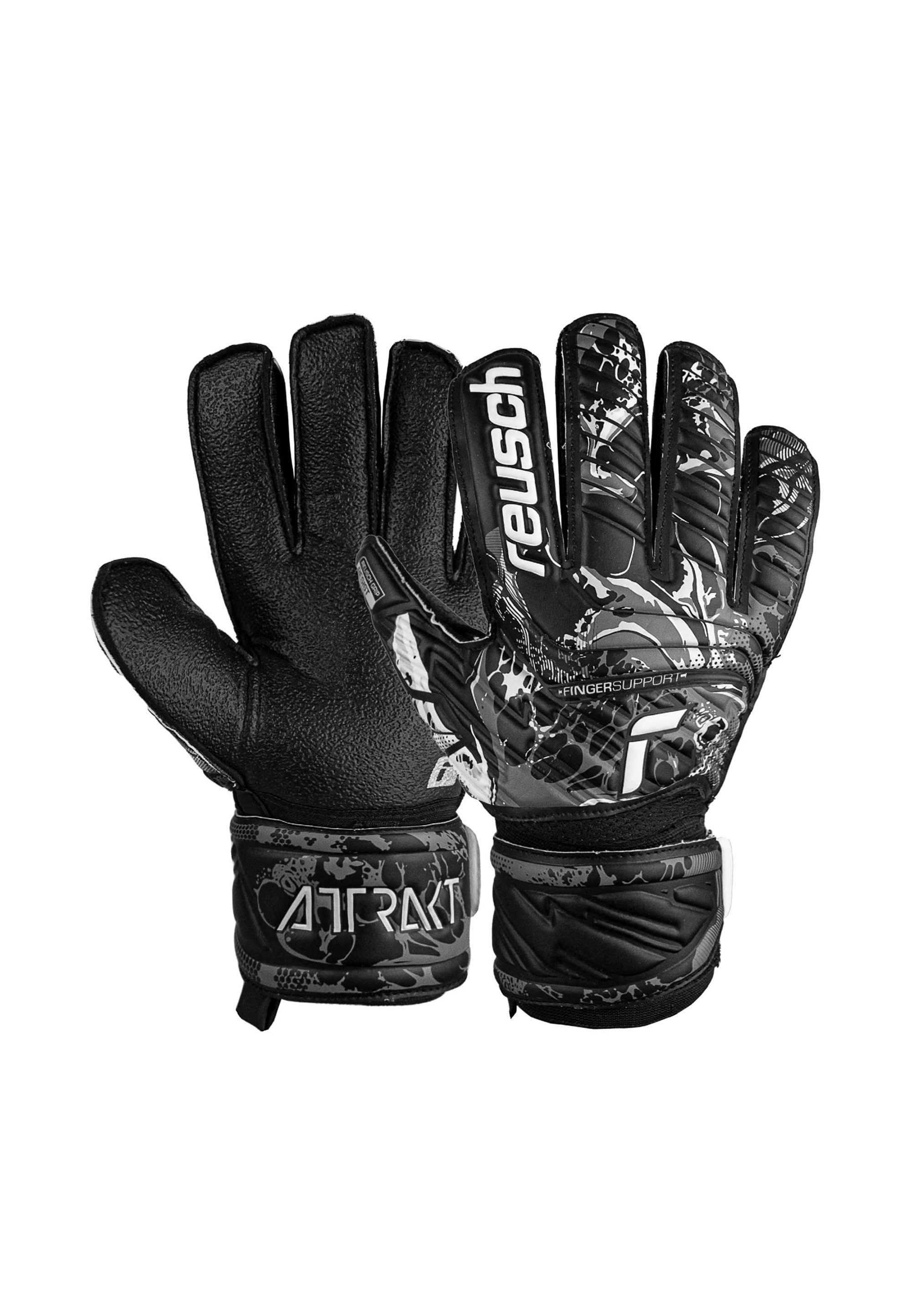 Reusch Torwarthandschuhe Attrakt Resist Finger Support Junior mit optimalem Grip