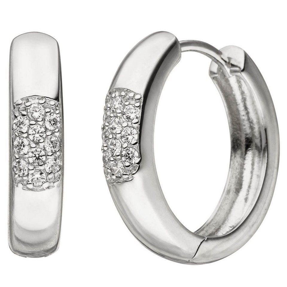 ᐅ Schmuck Krone Paar Creolen Paar Klappcreolen 18,2mm Zirkonia, 925 ... ᐅ Schmuck Krone Paar Creolen Paar Klappcreolen 18,2mm Zirkonia, 925 ...