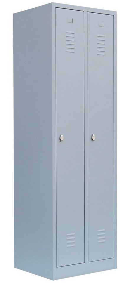 Steelboxx Spind Lüllmann® Garderobenschrank 2 Abteile 1800 X 500 X
