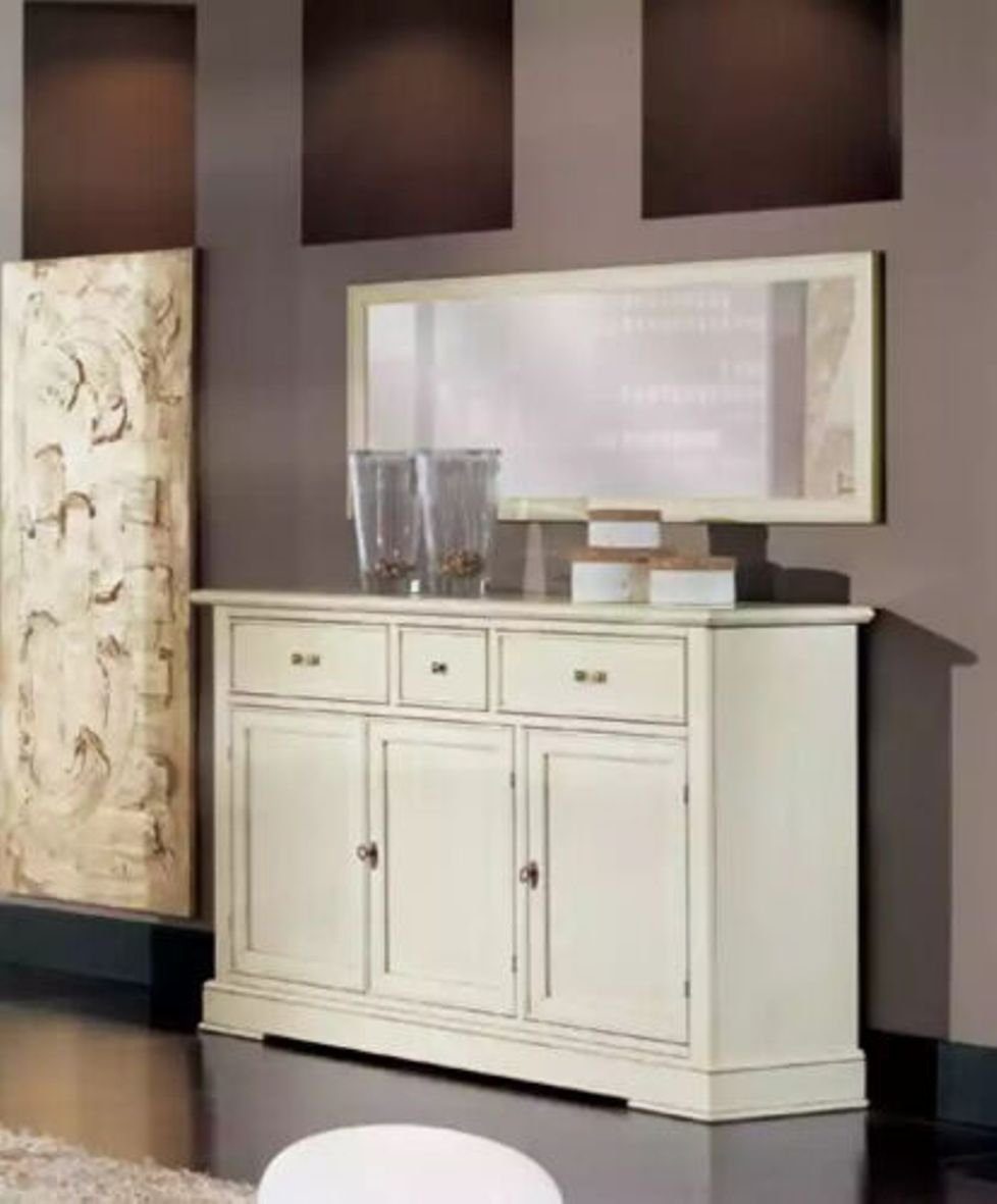 Jvmoebel Sideboard Weiß Sideboard Luxus Kommode Regal Möbel Italy