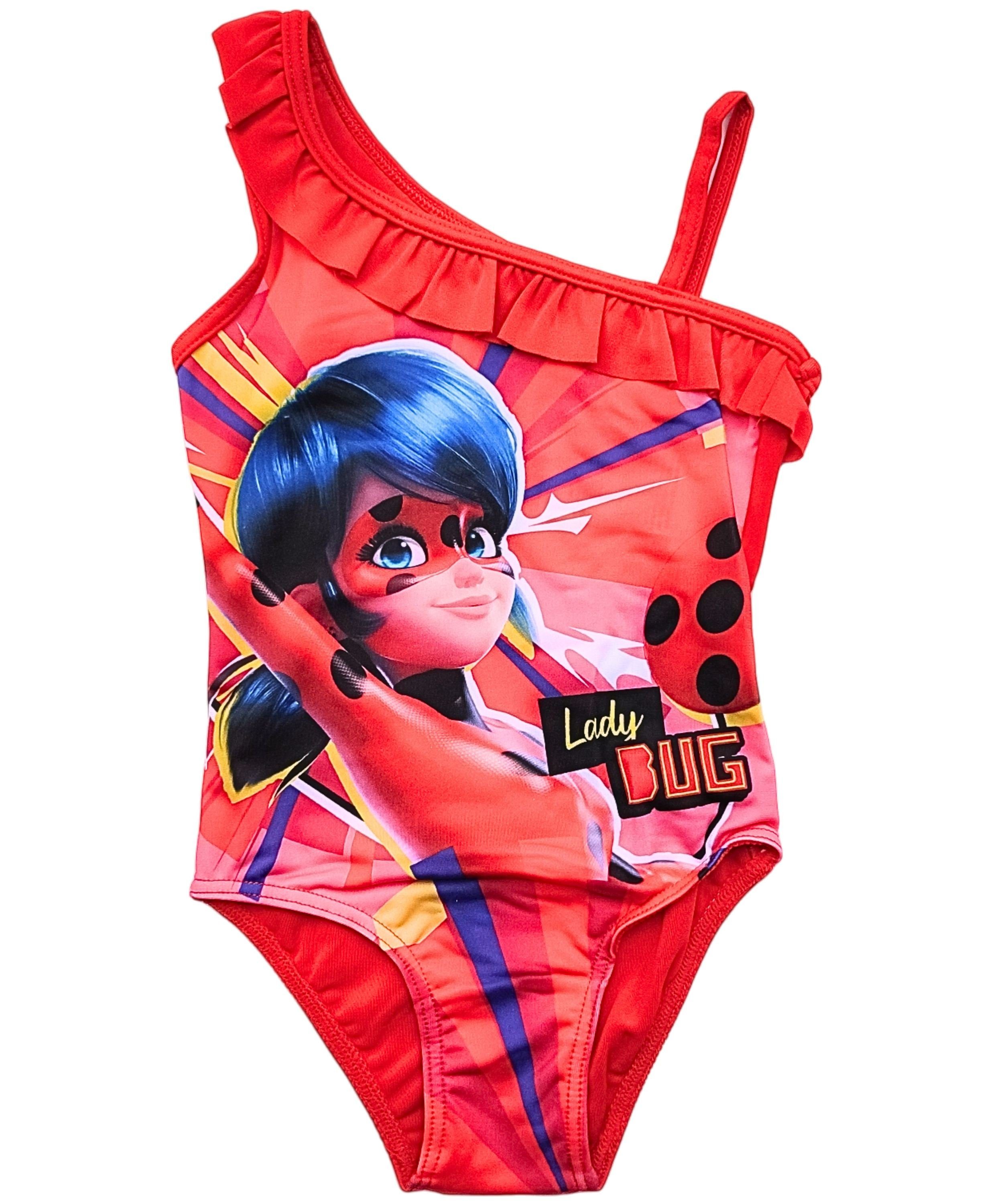 Miraculous - Ladybug Badeanzug Ladybug Mädchen Schwimmanzug mit ...