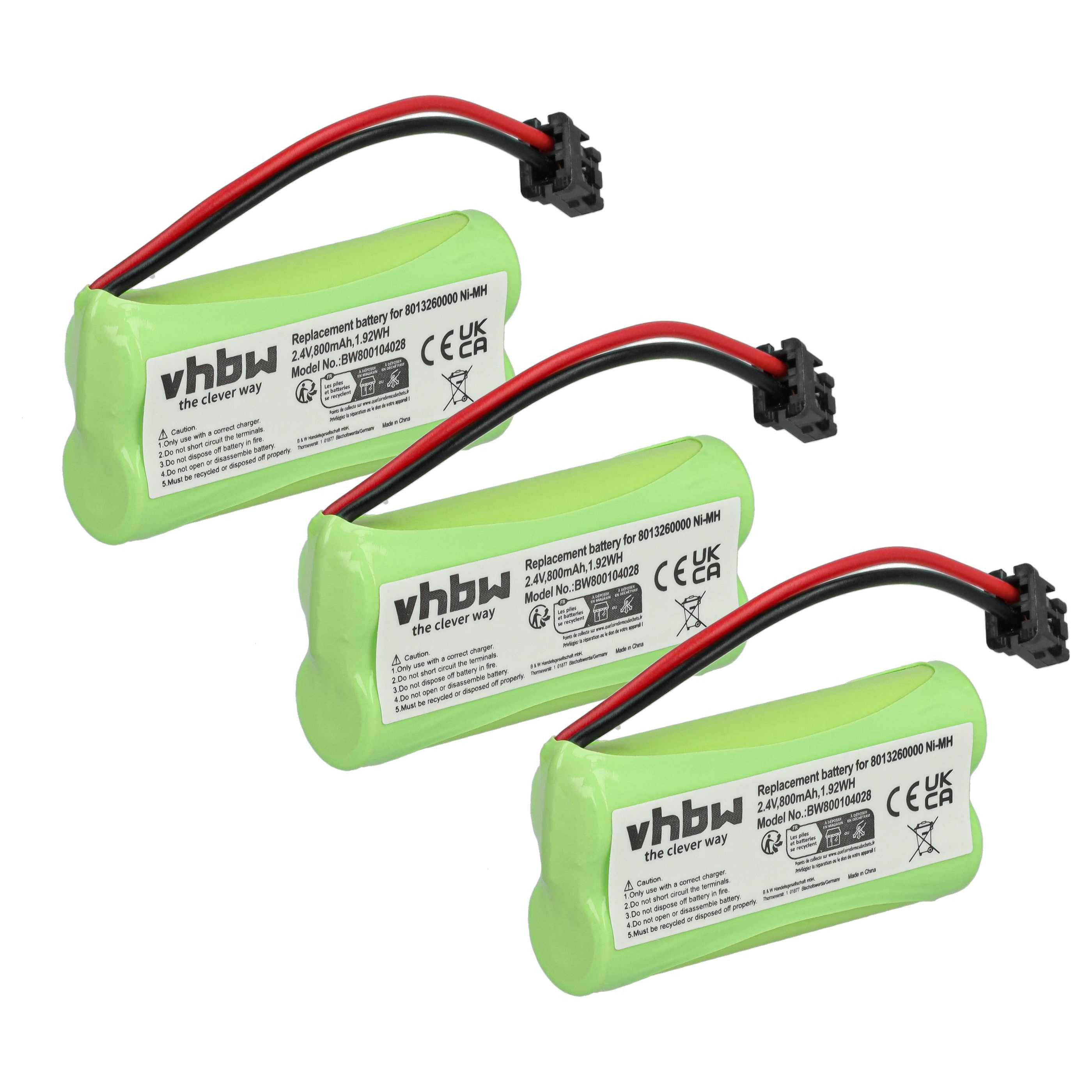 vhbw passend für Motorola L404, T3151, T3101, S802, S801, P8, L404C, T31, Akku NiMH 800 mAh ...