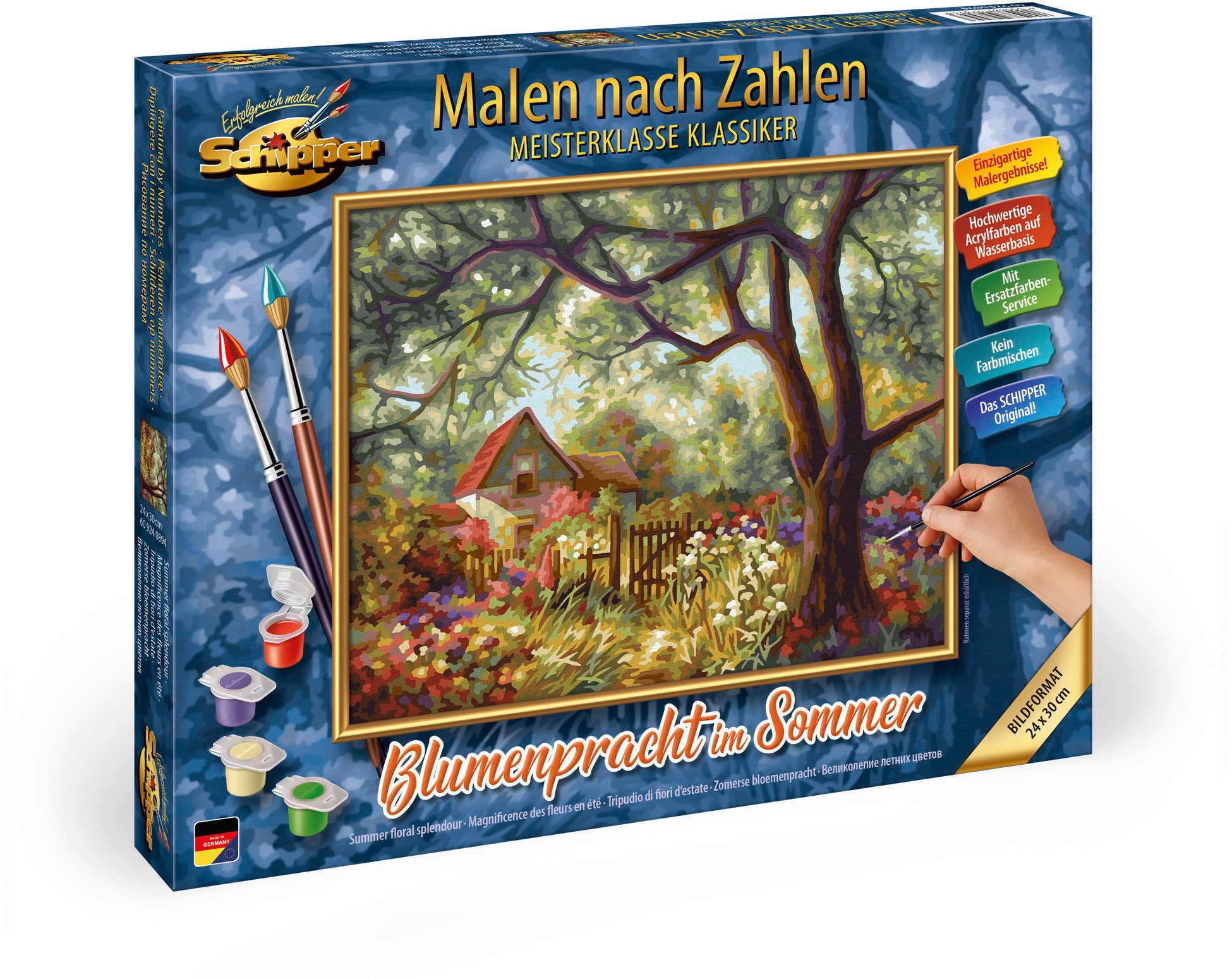 Schipper Malen nach Zahlen Schipper Malen nach Zahlen Master Class Classic 24x30cm Blumenpracht 6