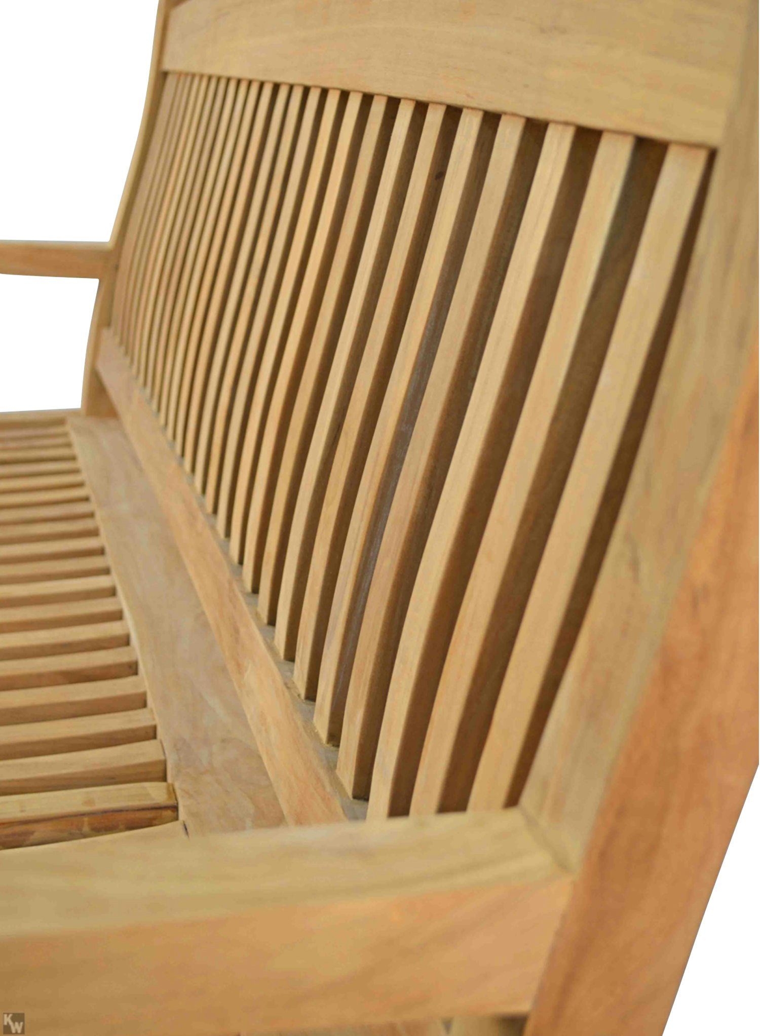 Kai Wiechmann Gartenbank Massive Teakholzbank als wetterfeste Sitzbank & Holzbank, nachhaltige ...