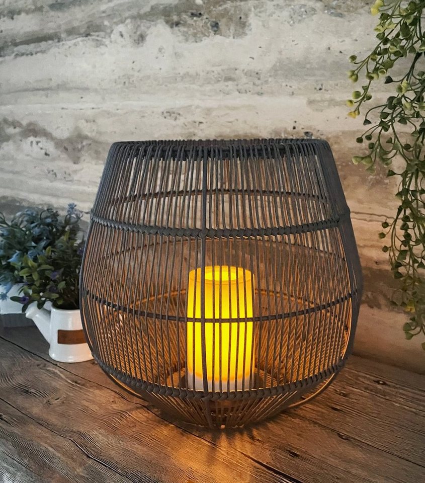Arnusa Led Solarleuchte Laterne Rattan Solarlampe Gartenlampe Mit Led