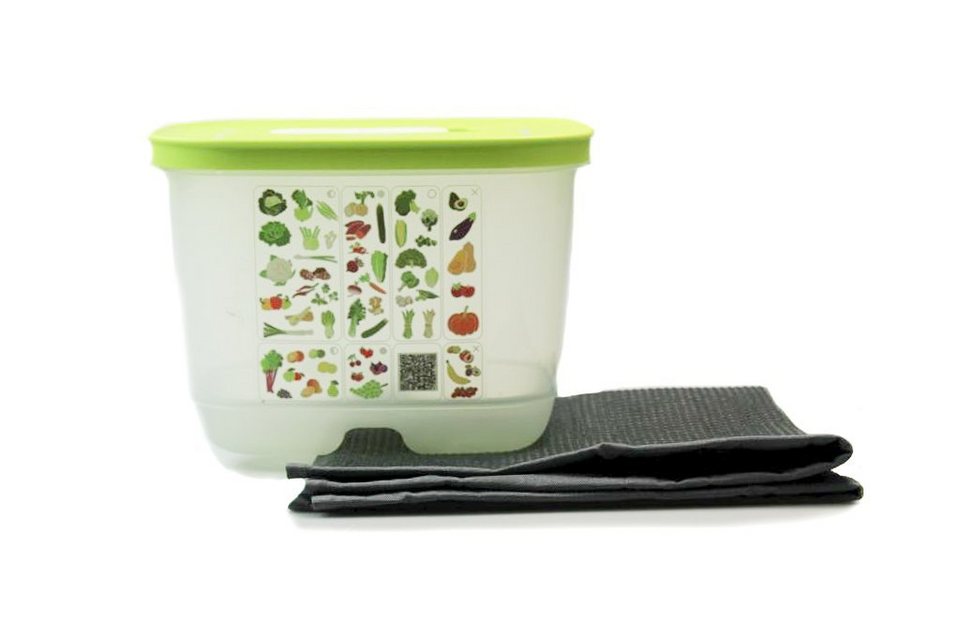Tupperware Back Set Klimaoase 18 L Limette Hoch Glastuch