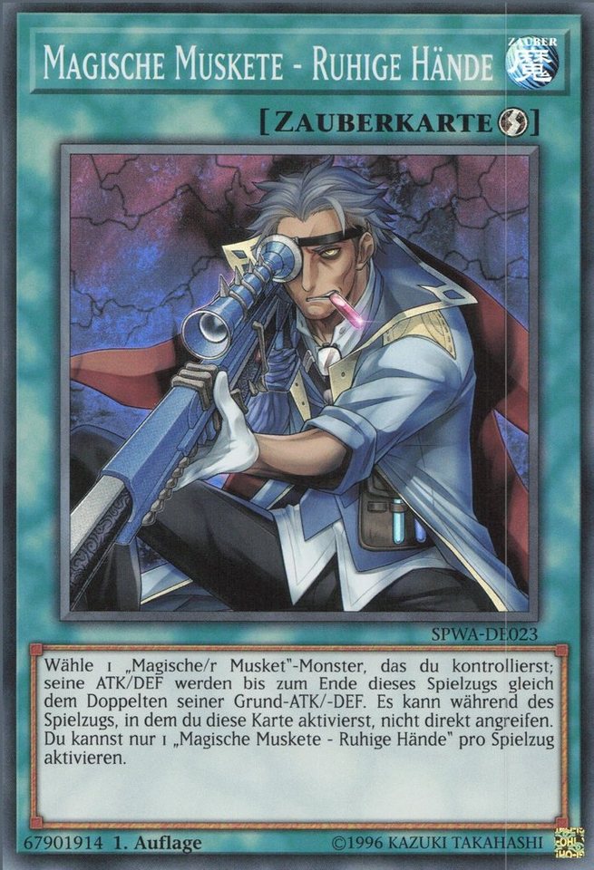 Recollectibles Sammelkarte Yugioh Karte Magische Muskete Ruhige Hände
