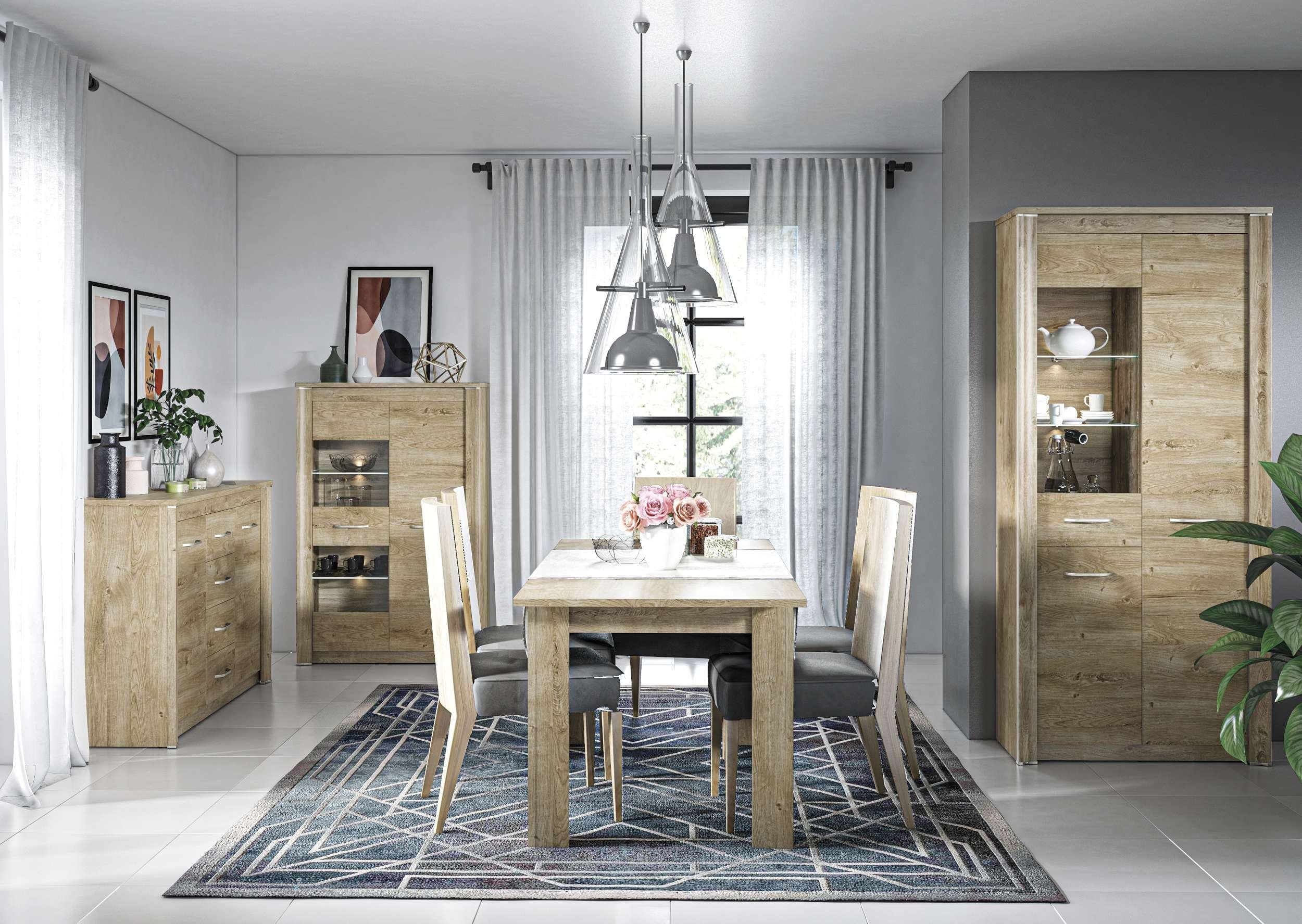 99rooms Wohnwand Leni II Ribbeck Eiche