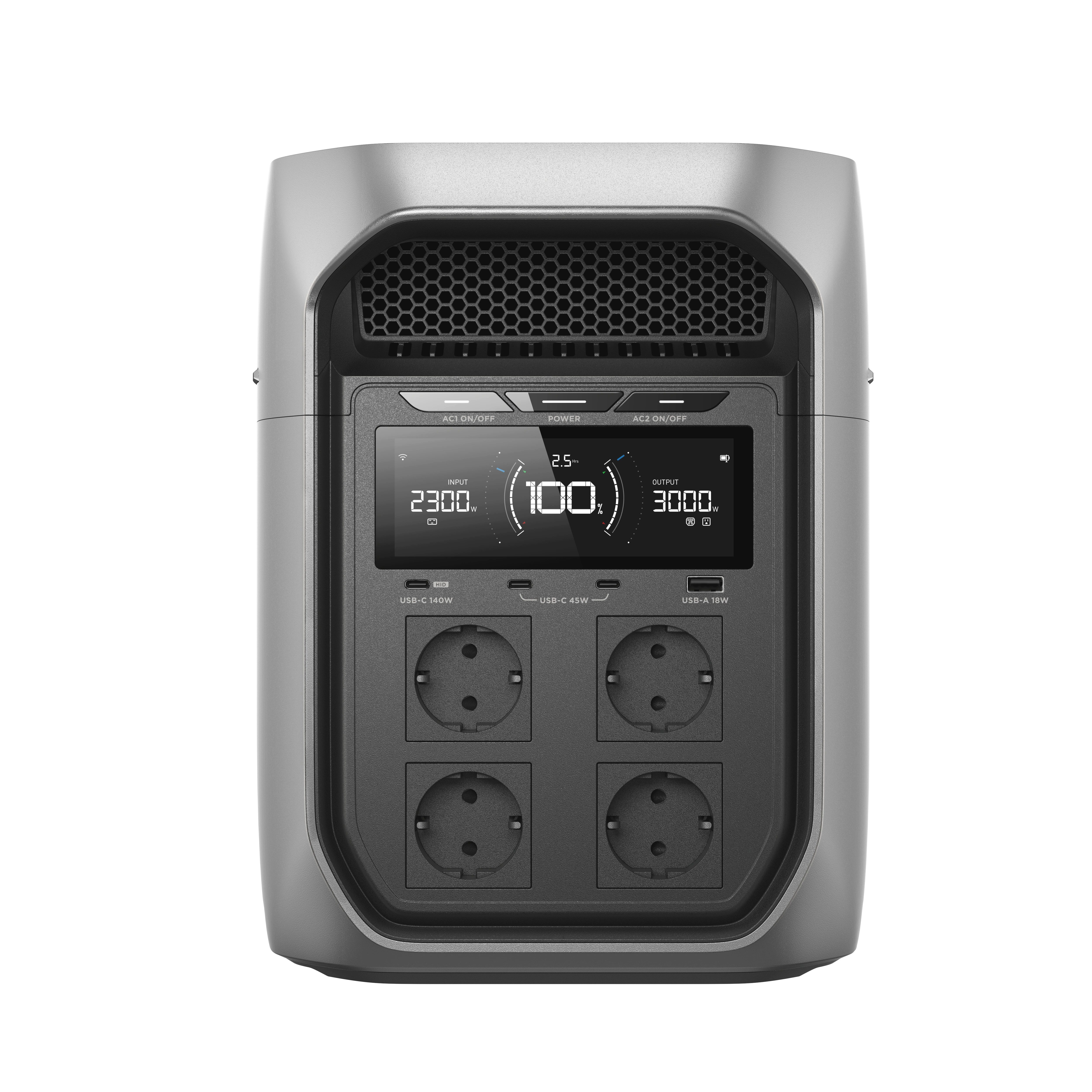 Ecoflow EcoFlow DELTA 3 Max Plus Powerstation Stromspeicher, Halterung ...