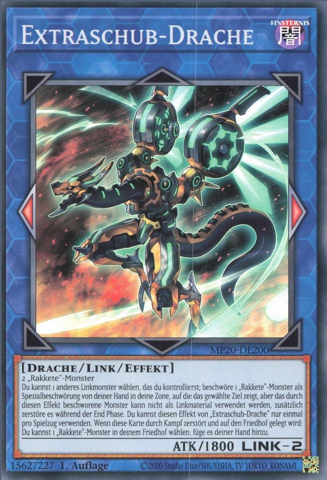 Recollectibles Sammelkarte Yugioh Karte Extraschub Drache Deutsch Yu