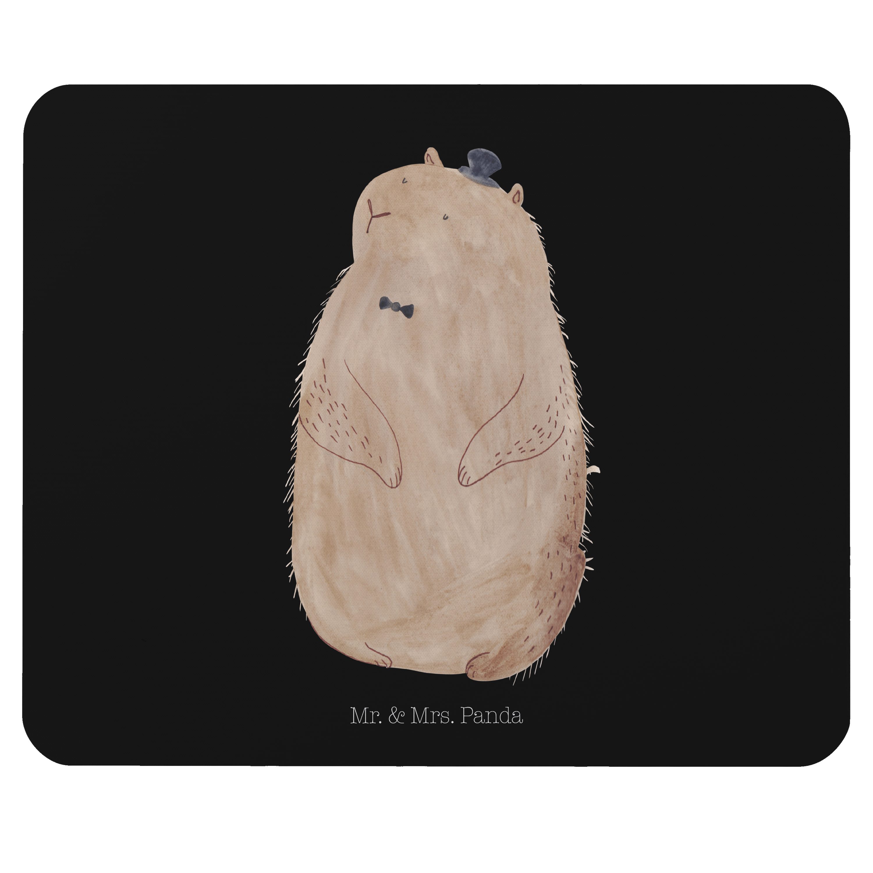 Mr And Mrs Panda Mauspad Murmeltier Schwarz Geschenk Designer