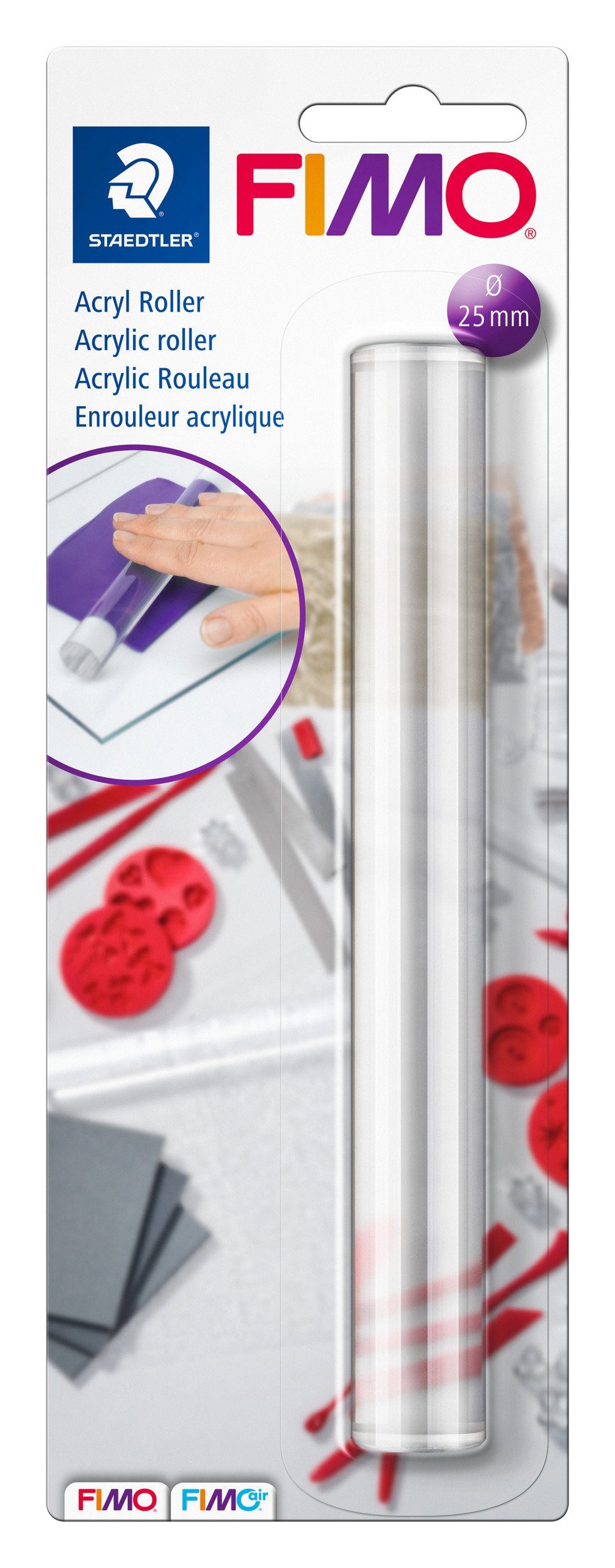 FIMO Modellierwerkzeug Acryl Roller, Ø2,5 cm, Durchmesser: ca. 2,5 cm