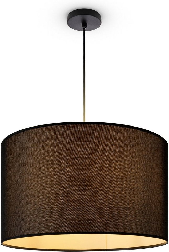 Paco Home Pendelleuchte Hugo Canvas Uni Color Ohne Leuchtmittel