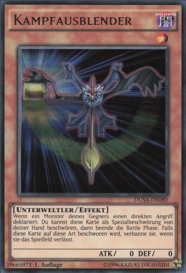Recollectibles Sammelkarte Yugioh Karte Kampfausblender Deutsch Yu Gi
