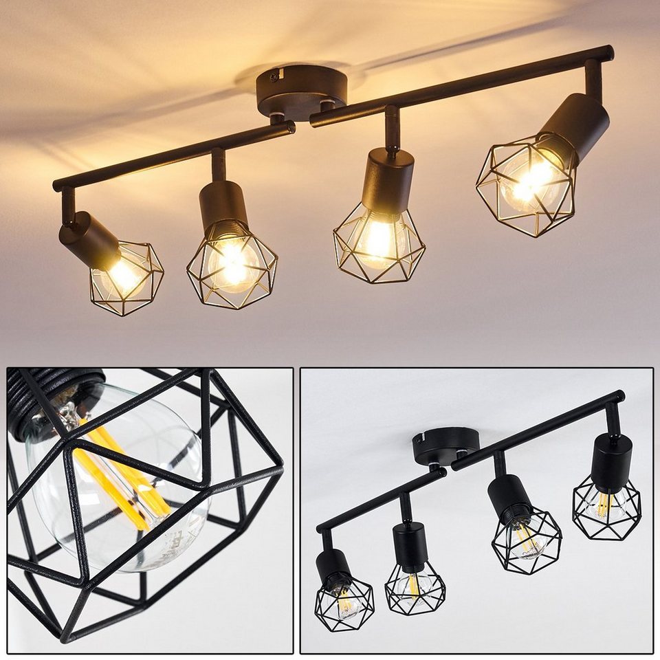 Hofstein Deckenleuchte Borio Retrovintage Deckenlampe Aus Metall In