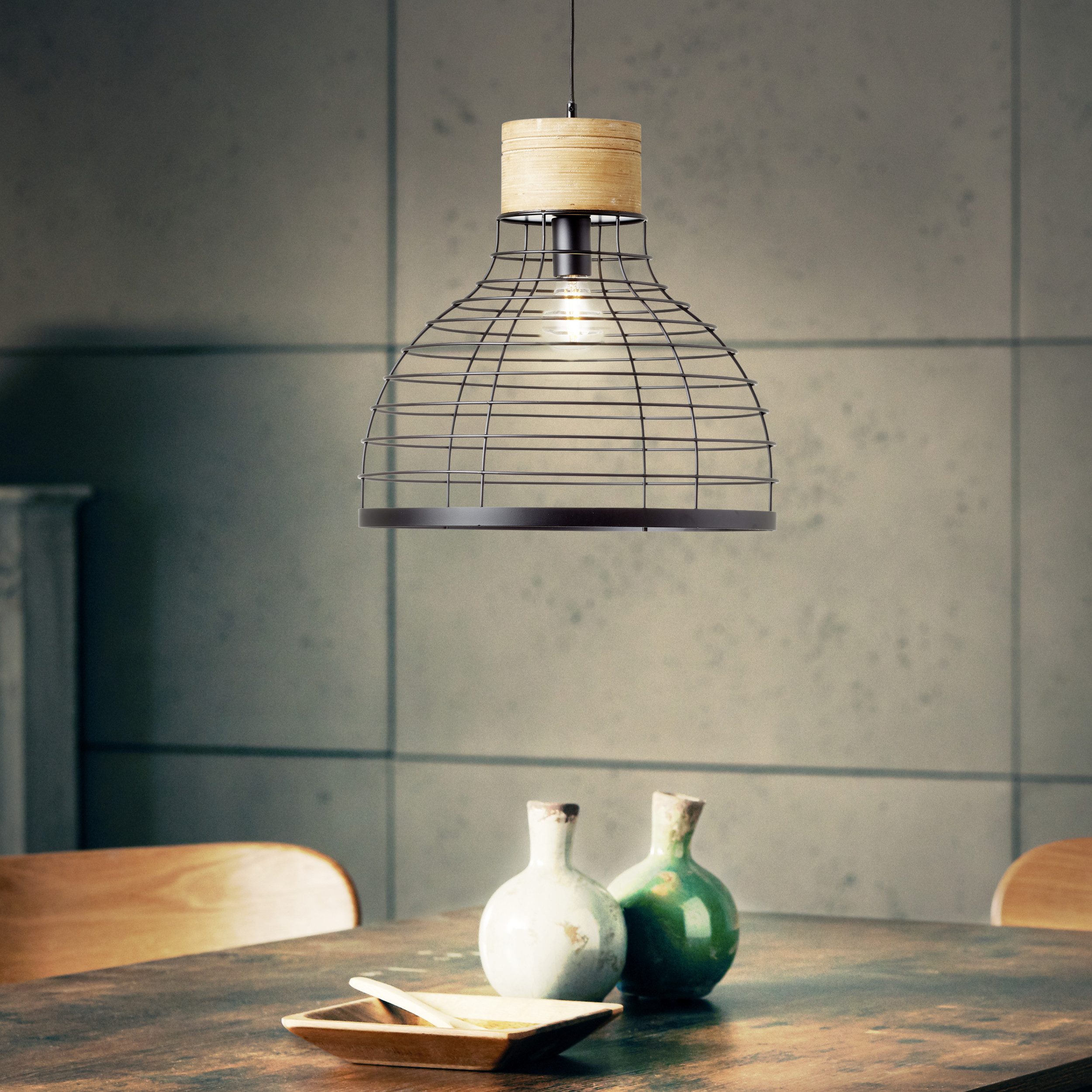 Lightbox Pendelleuchte Ohne Leuchtmittel Hängelampe Ø 47 Cm 135 Cm