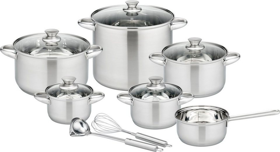 Gsw Topf Set Rigo Edelstahl Set 13 Tlg Kochtopf 14162024 Cm 1