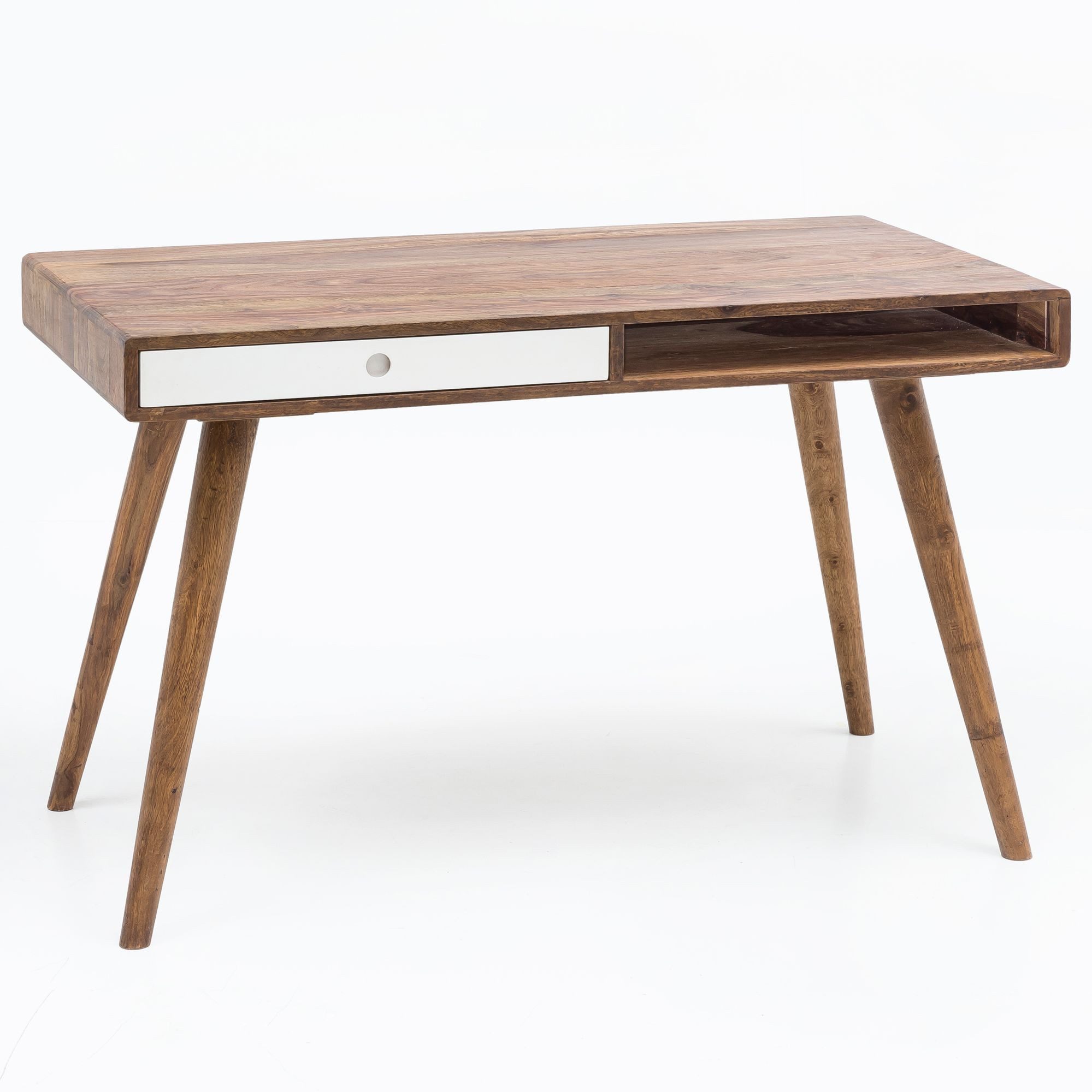 Wohnling Schreibtisch Wl1962 120x60x75 Cm Sheesham Massivholz