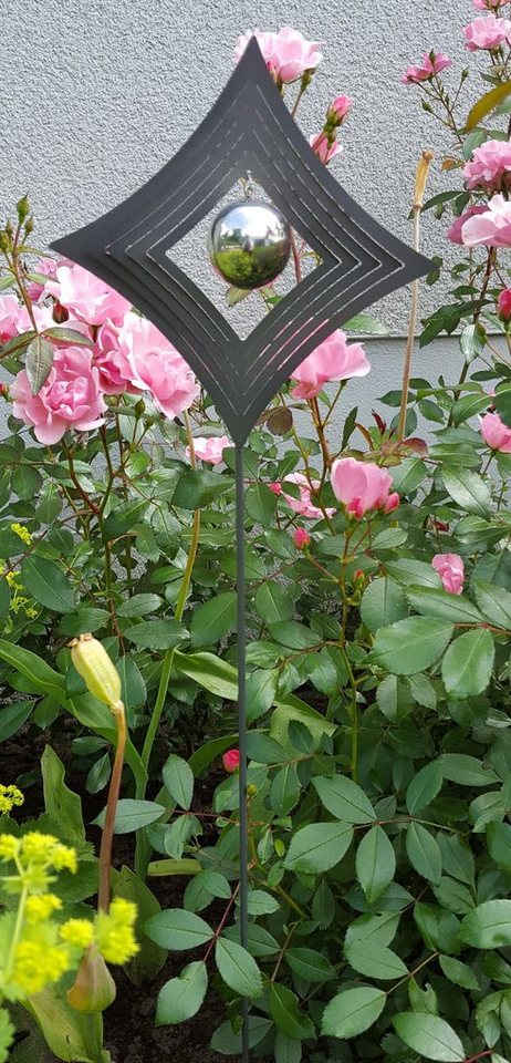 Jürgen Bocker Gartenambiente Gartenstecker Love Raute 80 Cm Edelstahl