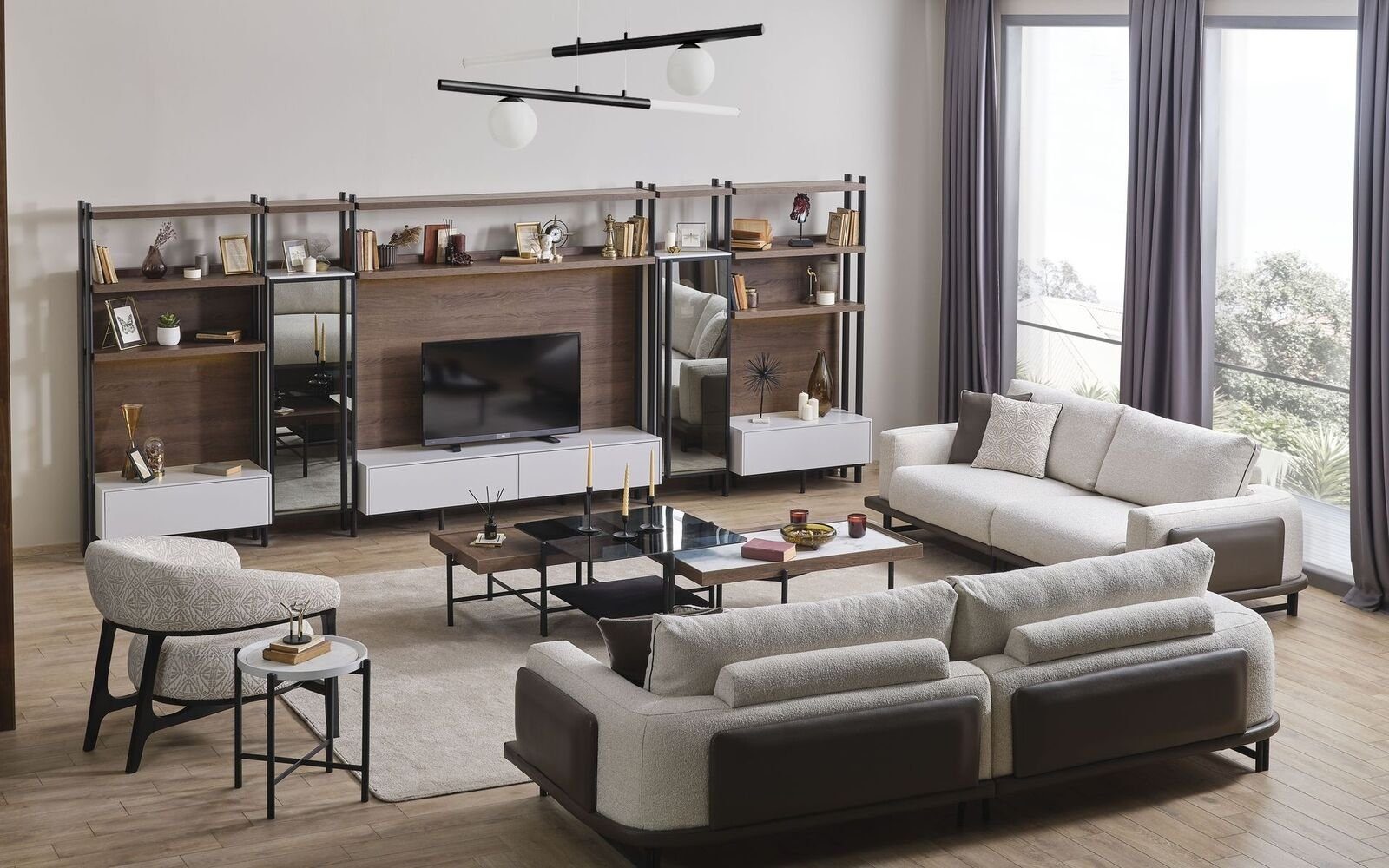 Jvmoebel Wohnzimmer Set Sofagarnitur 331 Sitzer 3х Couchtische 6tlg