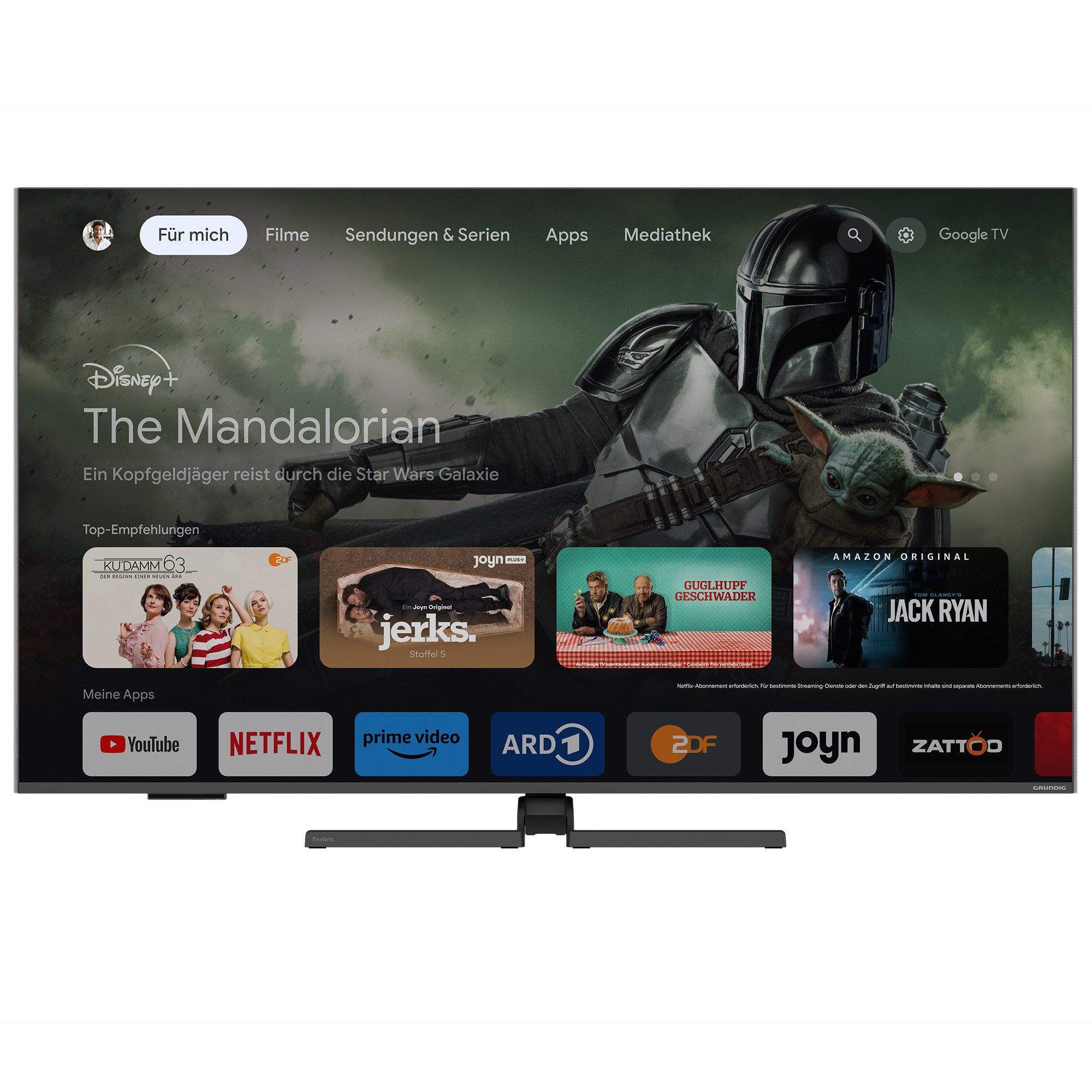 Grundig 55 CQA 8490 London OLED-Fernseher (139 cm/55 Zoll, 4K UHD ...