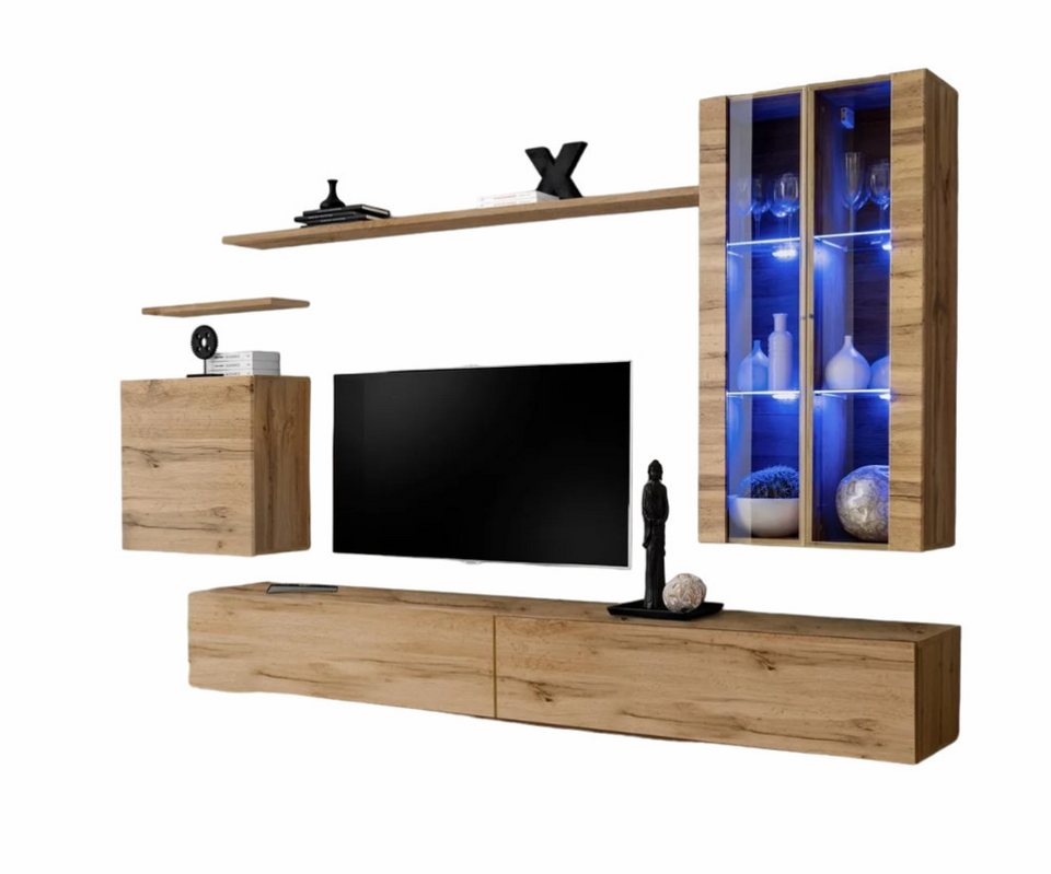 Xlmoebel Wohnzimmer Set Moderne Möbelkomposition Designer Wandregal