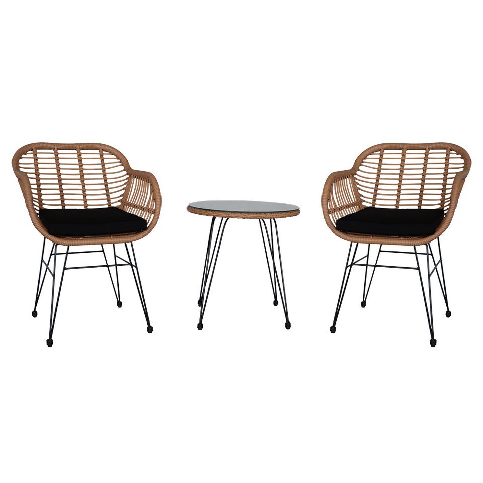 Fch Gartenlounge Set Gartenmöbel 3er Setwetterfeste Polyrattan Sitzgruppe