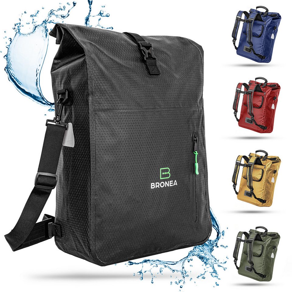 Bronea Fahrradtasche 3 In 1 Kombi Rucksack And Umhängetasche 100