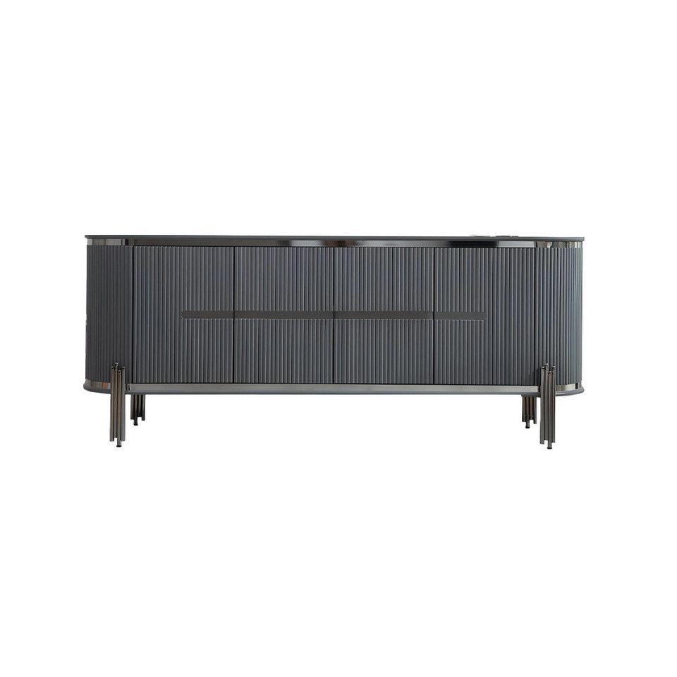 Xlmoebel Sideboard Luxuriöse Kommode In Grautönen Für Das Esszimmer Aus