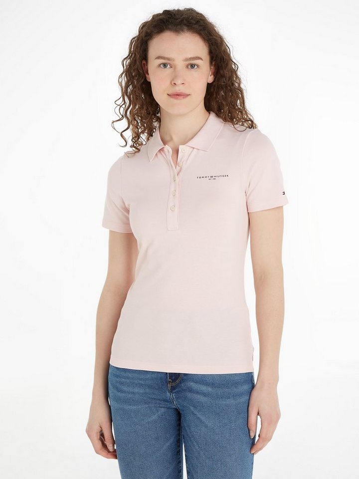 Tommy Hilfiger Poloshirt 1985 Reg Pique Stripe Polo Ss Mit Dezenter
