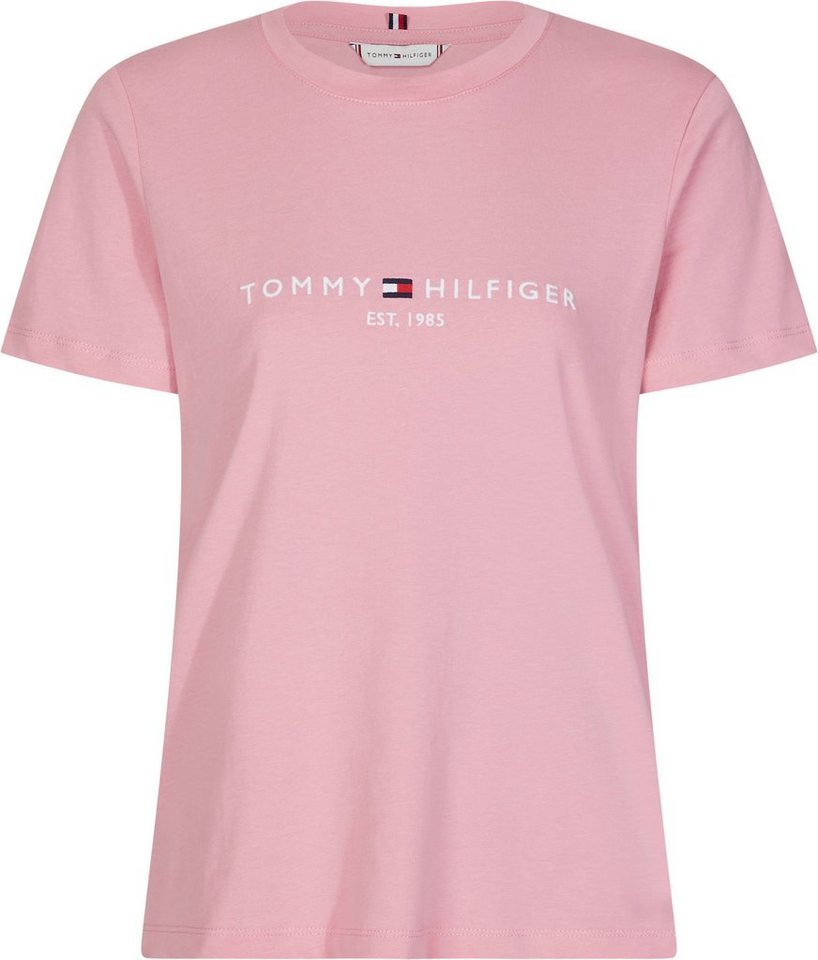 Tommy Hilfiger T Shirt New Th Ess Hilfiger C Nk Tee Ss Mit Gesticktem