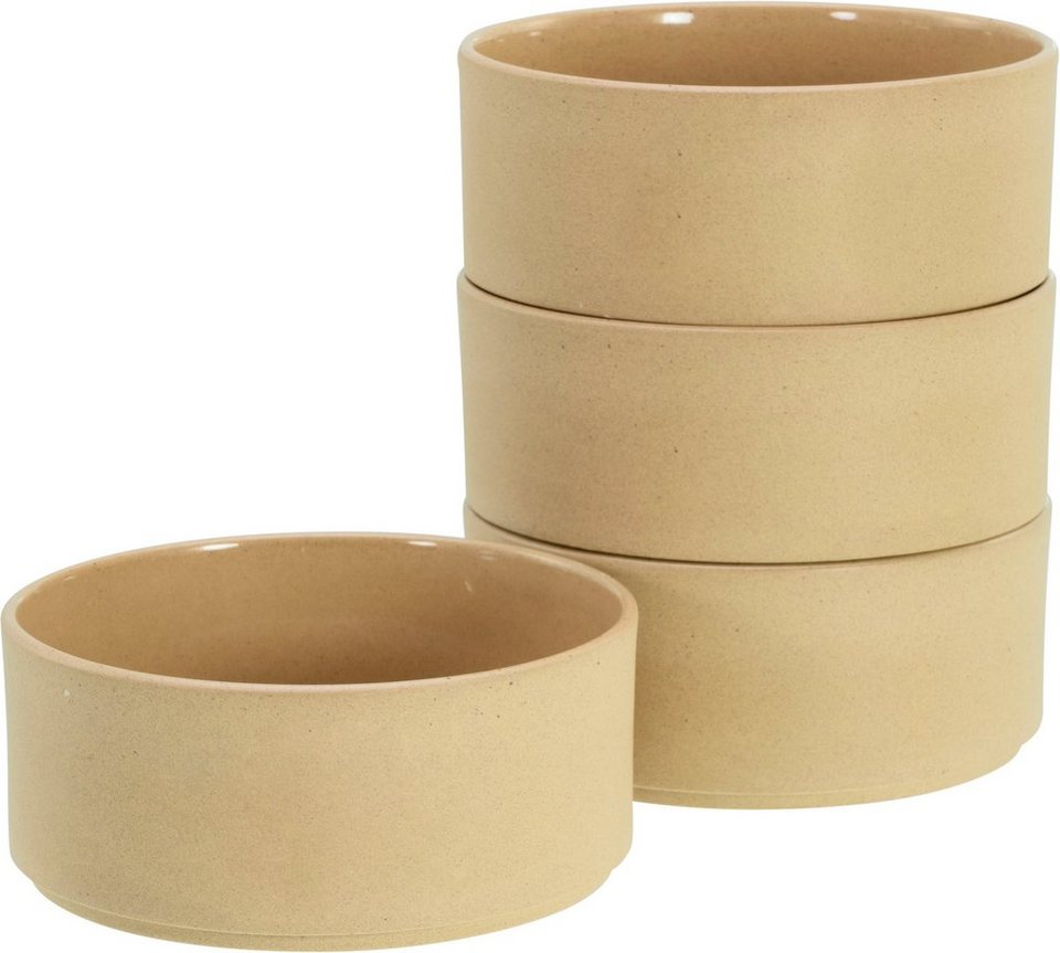 Creatable Schale Futuro Steinzeug Set 4 Tlg Müslischale
