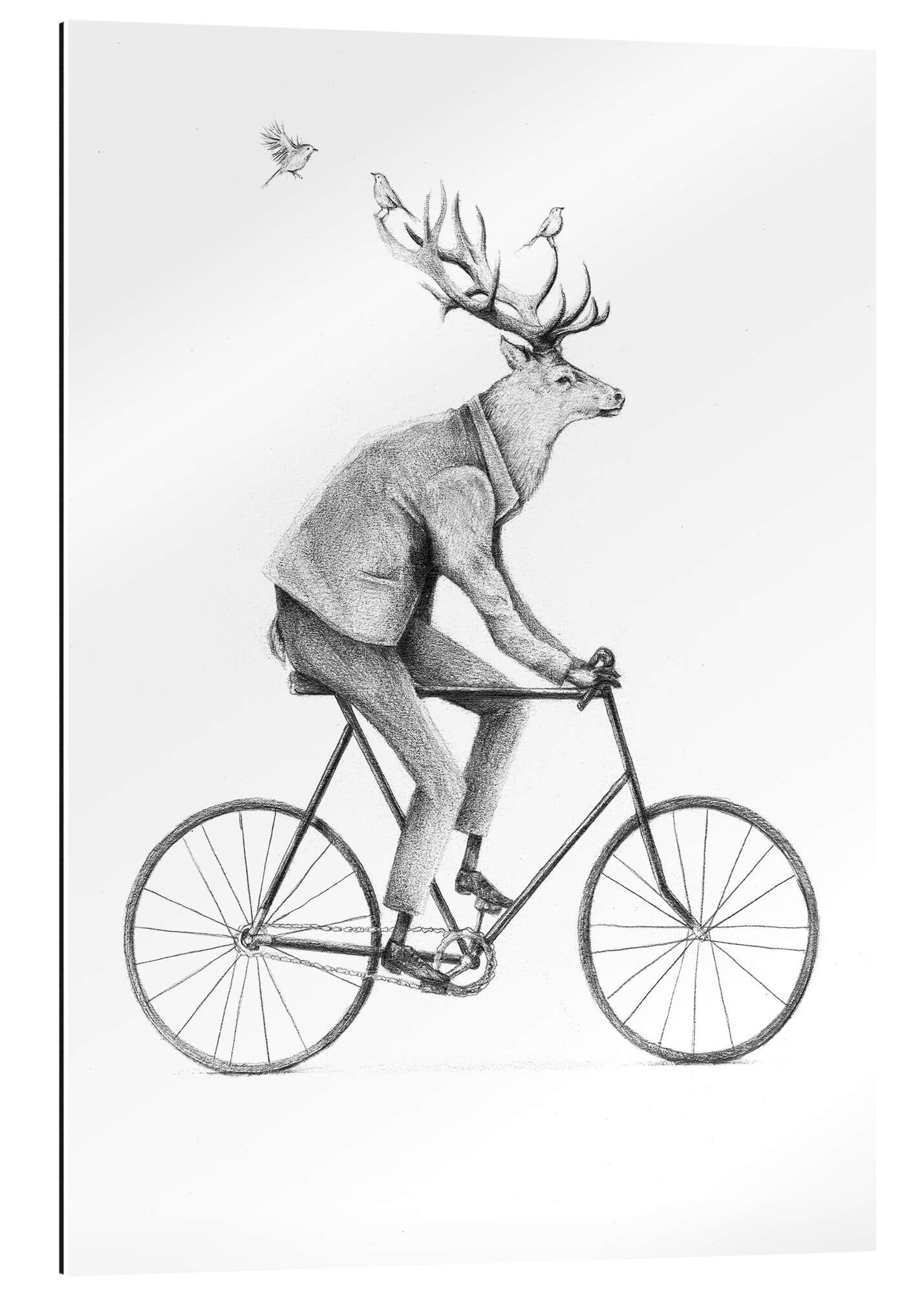 Posterlounge Xxl Wandbild Mike Koubou Auch Ein Gentleman Fährt Fahrrad