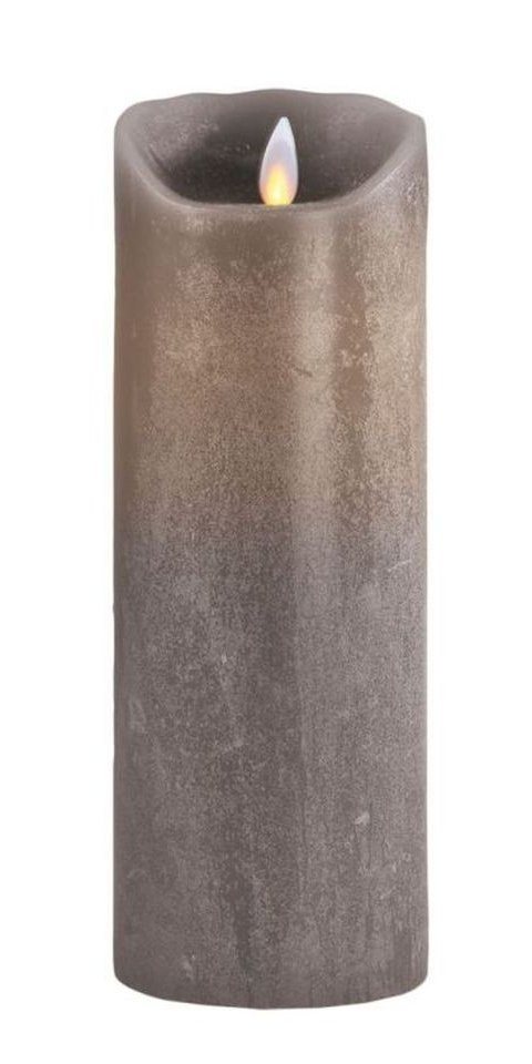 Sompex Led Kerze Flame Led Kerze Taupe 23cm Set Fernbedienbar