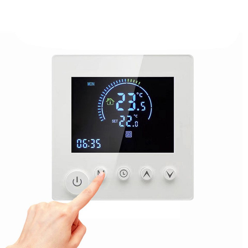 Tidyard Raumthermostat Programmierbare Fernbedienung Ntc Sensor Lcd