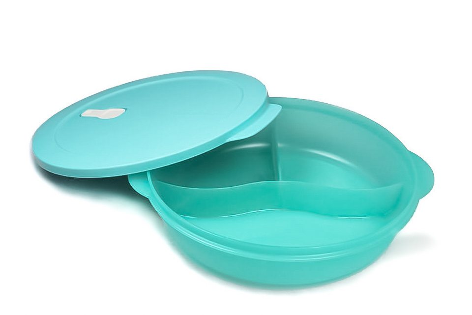 Tupperware Mikrowellenbehälter Crystalwave 19 L Türkisweiß