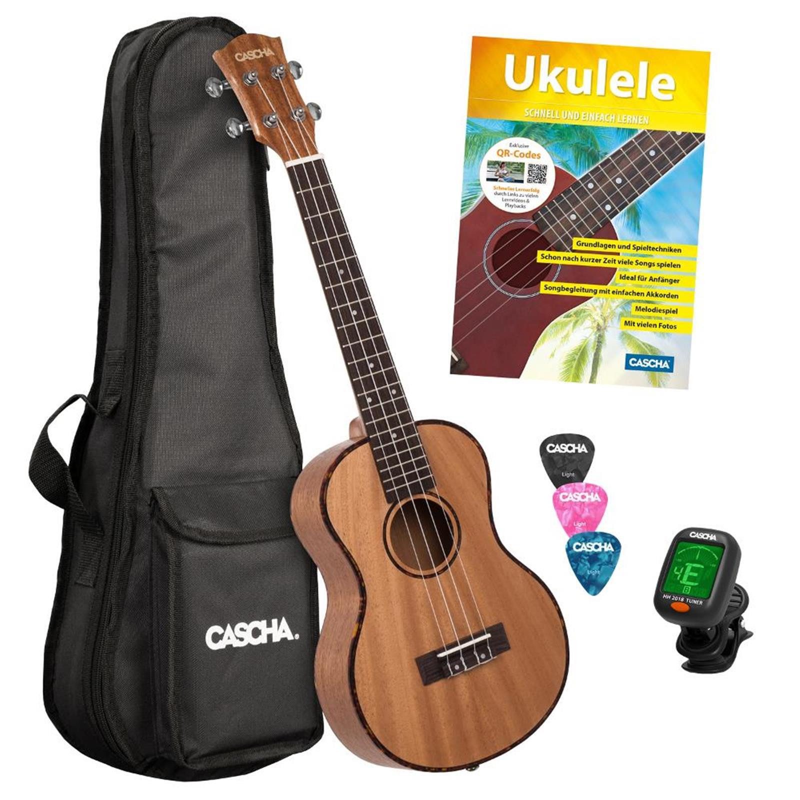 Cascha Ukulele HH2049 Premium Tenor Ukulele Bundle, Bundle, inkl ...