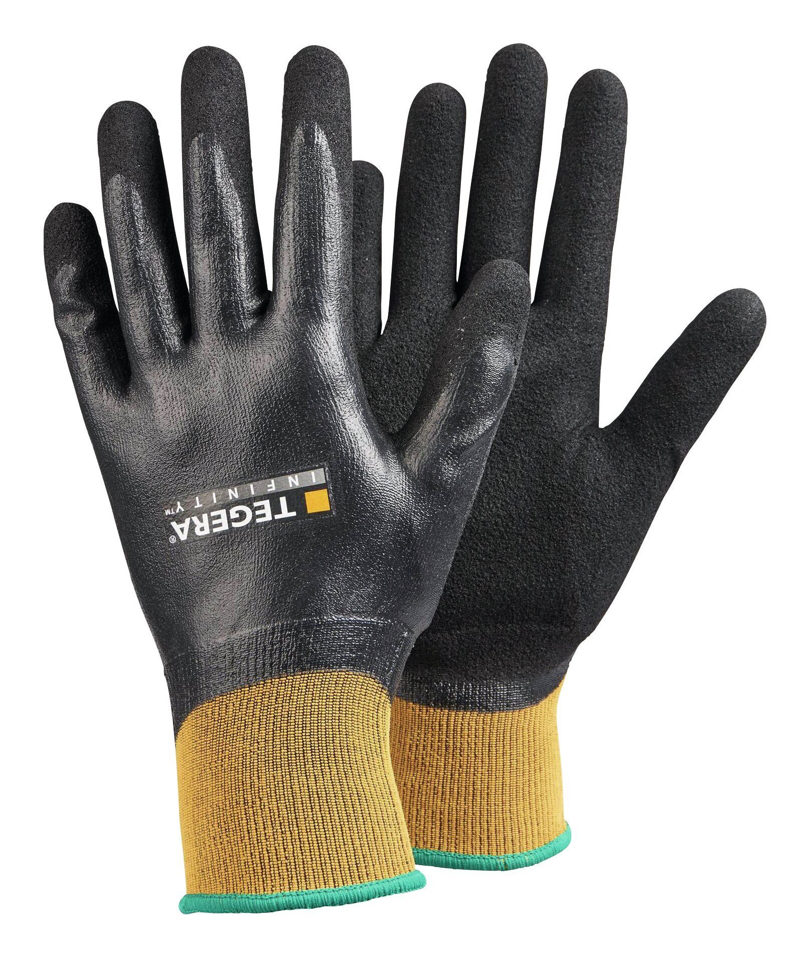 TEGERA® Arbeitshandschuhe Strickhandschuh Nitrilbe. 8804, Größe 10